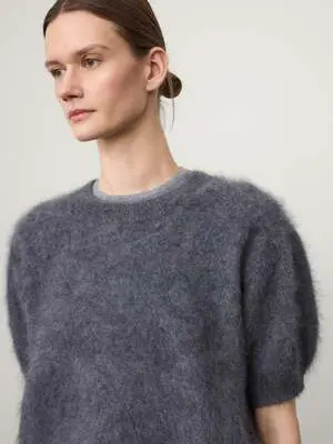 LISA YANG Juniper Sweater - Graphite Brushed