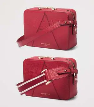 ASPINAL OF LONDON Leather Camera Cross-body Bag