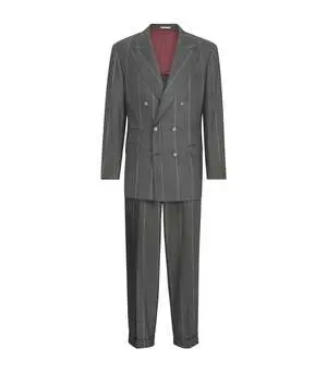 Brunello Cucinelli Wool-silk-cashmere 2-piece Suit - Grey