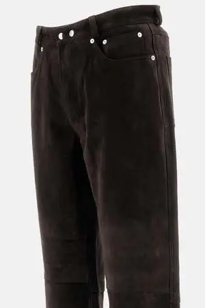 Our Legacy Pantaloni Carlson Cut In Pelle Suede