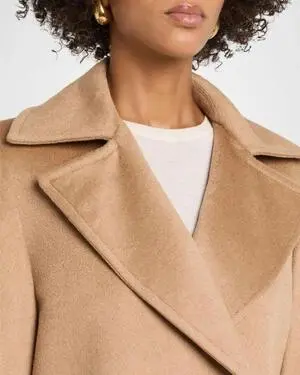 Sofia Cashmere Marceau Baby Camel Hair Trench Coat - 251cam