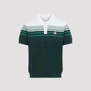 Casablanca Boucle Stripe Knitted Polo