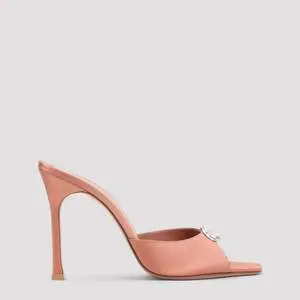 Amina Muaddi Mini Camelia Slipper - Multicolor