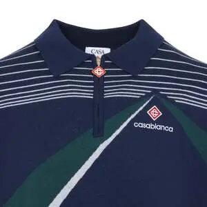Casablanca Pyramid Jacquard Polo Shirt