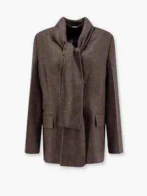 TOTEME Scarf Lapel Viscose And Wool Blazer