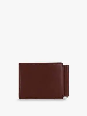 Brunello Cucinelli Leather Wallet With Engraved Logo