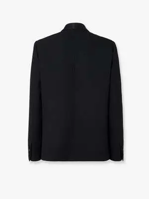 Fendi Single-breasted Virginn Wool Blazer