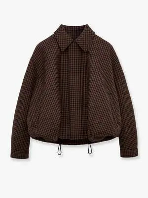 Loewe Wool Jacket With Checked Pattern - Multicolor