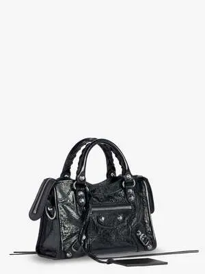 Balenciaga Le City Mini Arena Leather Handbag