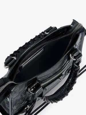 Balenciaga Le City Mini Arena Leather Handbag