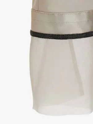 Brunello Cucinelli Cotton Blend Shirt With Silk Cuffs