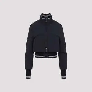Thom Browne Cropped Downfilled Front Zip Jacket - Blue