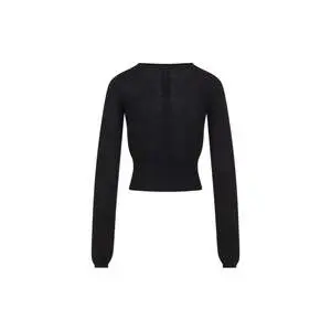 Rick Owens Slashed Cropped Pull T-shirt