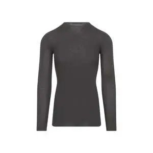 Rick Owens Ribbed Round Neck - Gray