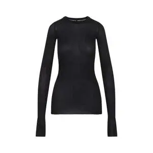 Rick Owens Rib L/s T-shirt - Black