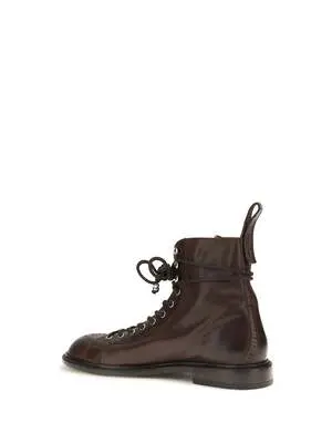 Versace Billy Leather Ankle Boots