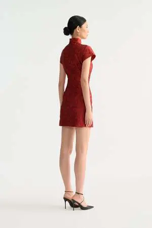 SAU LEE Jada Jacquard Mini Dress