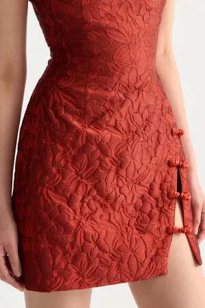 SAU LEE Jada Jacquard Mini Dress