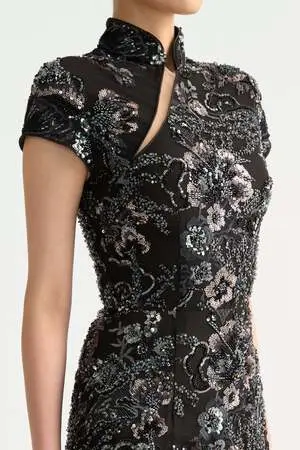 SAU LEE Seraphine Embellished Dress