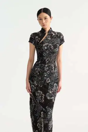 SAU LEE Seraphine Embellished Dress