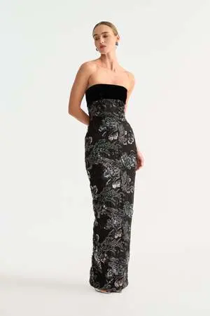 SAU LEE Adrian Embellished Gown