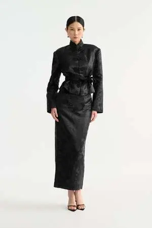 SAU LEE Roman Jacquard Skirt