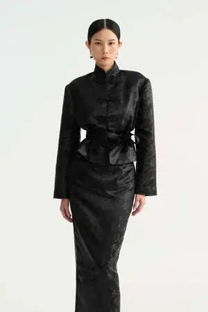SAU LEE Roman Jacquard Skirt