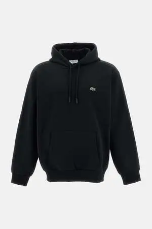 Lacoste Felpa Con Cappuccio - Nero