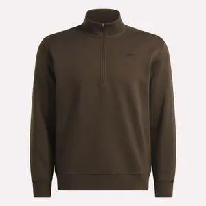 REEBOK Quarter Zip Sweatshirt - Vector Espresso