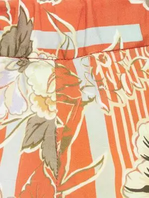Etro Floral-print Tapered Trousers