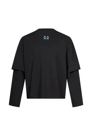 44 LABEL GROUP Graphic-print Layered-sleeve T-shirt