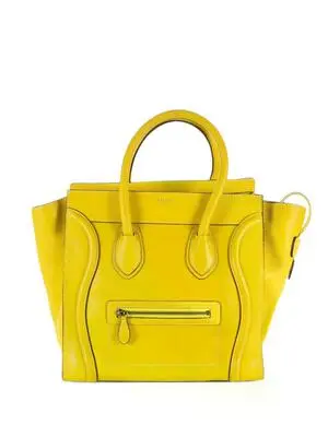 Celine Mini Luggage Tote Bag - Yellow