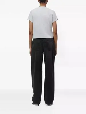 Alexander Wang Logo-print Shrunken Short-sleeve T-shirt