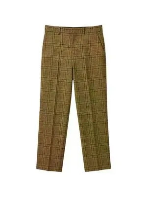 BOTTER Check-pattern Slim-fit Trousers - Brown