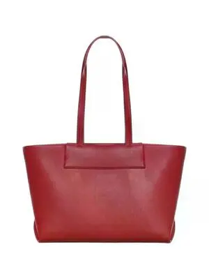 Armani Exchange Logo-embossed Grained-effect Tote Bag