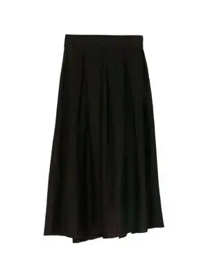 MA'RY'YA Pleated Knitted Midi Skirt