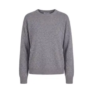 TIRILLM Cindy Merino Wool Basic Pullover, Melange - Grey