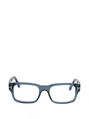 TOM FORD Rectangle-frame Glasses - Blue