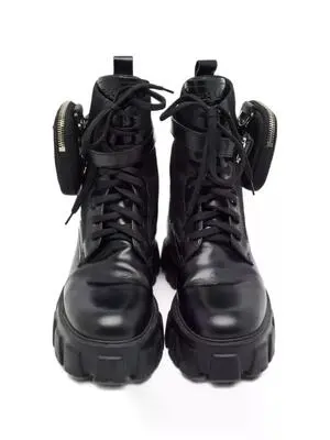 Prada Monolith Pouch-detail Combat Boots