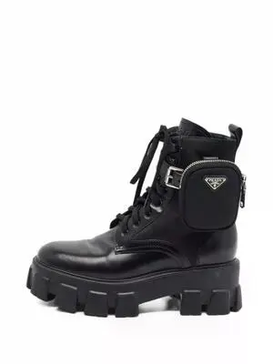 Prada Monolith Pouch-detail Combat Boots