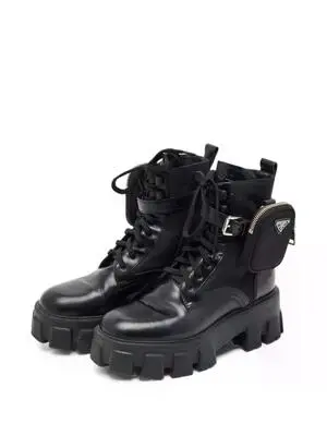 Prada Monolith Pouch-detail Combat Boots
