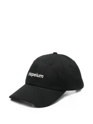 HOPEIUM Logo-embroidered Baseball Cap - Black