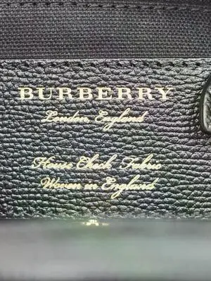 Burberry Baby Banner Leather Tote Bag