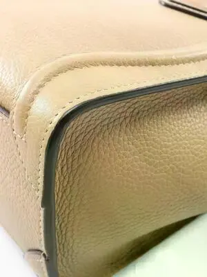 Celine 2010s Nano Leather Luggage Tote Bag