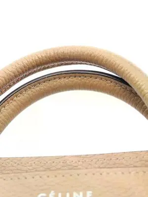 Celine 2010s Nano Leather Luggage Tote Bag