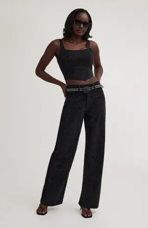 Guess High Waist Wide Leg Jeans