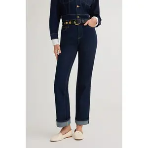 Guess Iconic Mid Rise Straight Leg Jeans