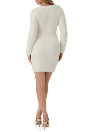 Guess Jaycee Half Zip Sweater Minidress - G012-open