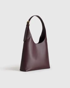 Quince Demi Large Shoulder Bag - Deep Plum