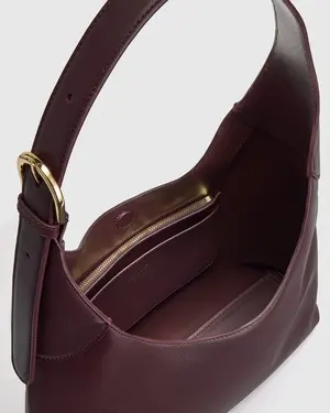 Quince Demi Large Shoulder Bag - Deep Plum